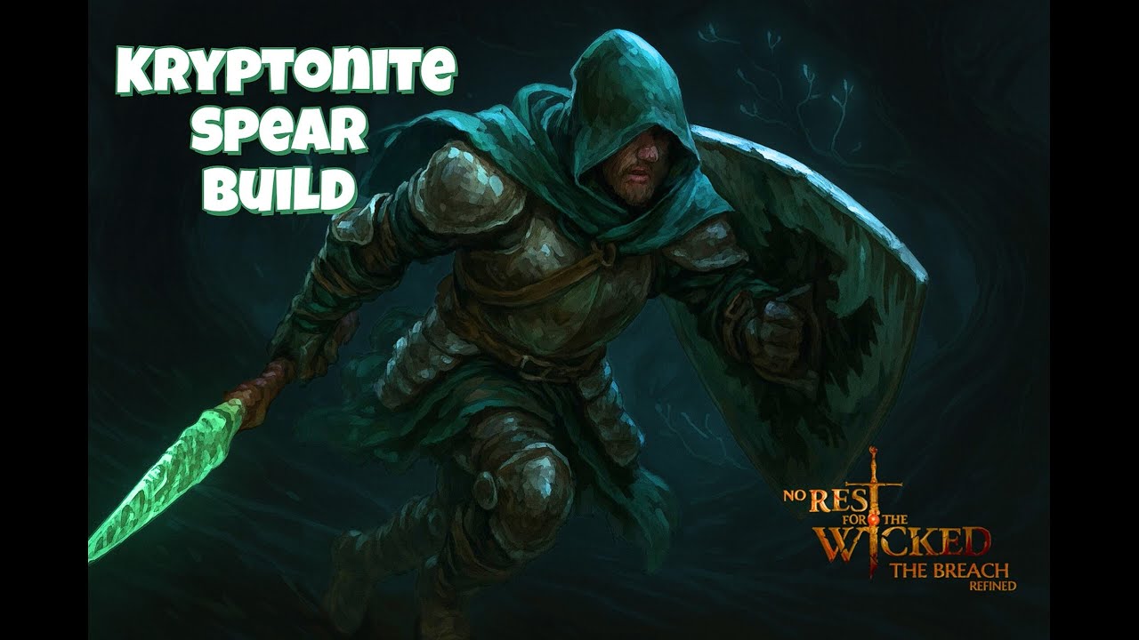 Kryptonite Spear Build - No Rest For The Wicked Breach Refined - YouTube