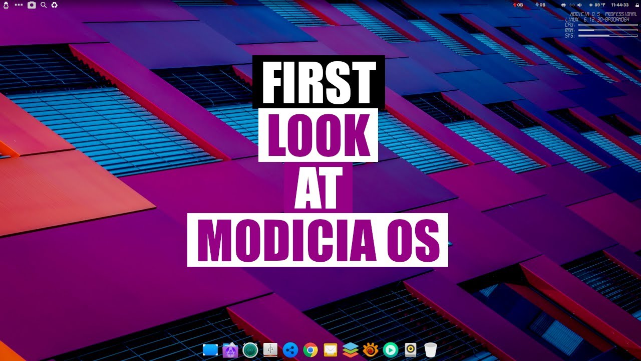 Modicia OS Is Linux For Multimedia Power Users - YouTube