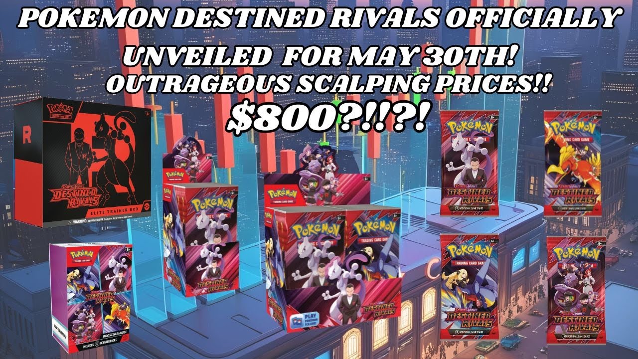Pokemon Destined Rivals Officially Unveiled For May 30th!! Scalping ...
