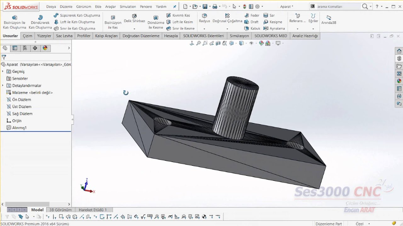 Solidworks İle STL Katı Açma - YouTube