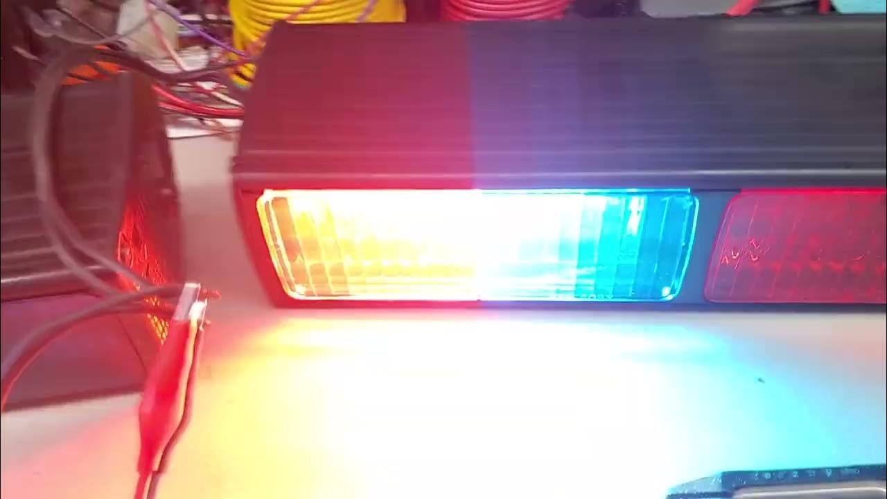 code 3 rvm dual strobe r/b - YouTube