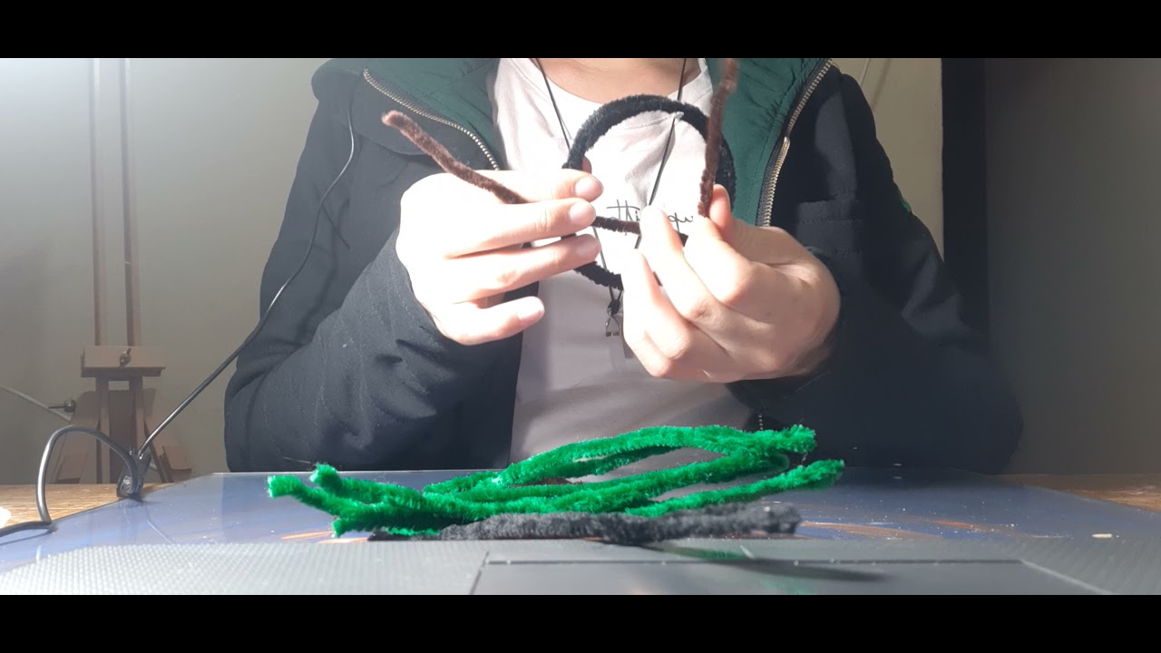 pipe cleaner tree - YouTube