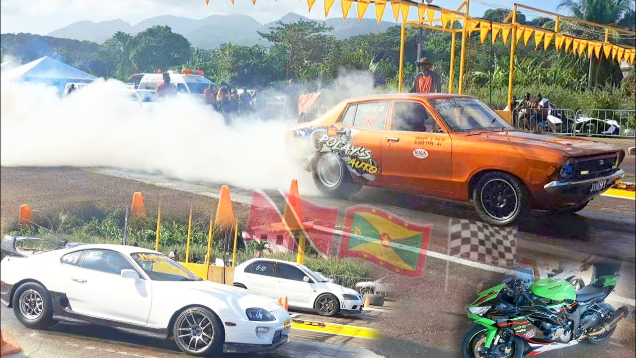 Grenada Car Racing Saturday test run 3th (🇬🇩 Pearls AirStrip) - YouTube