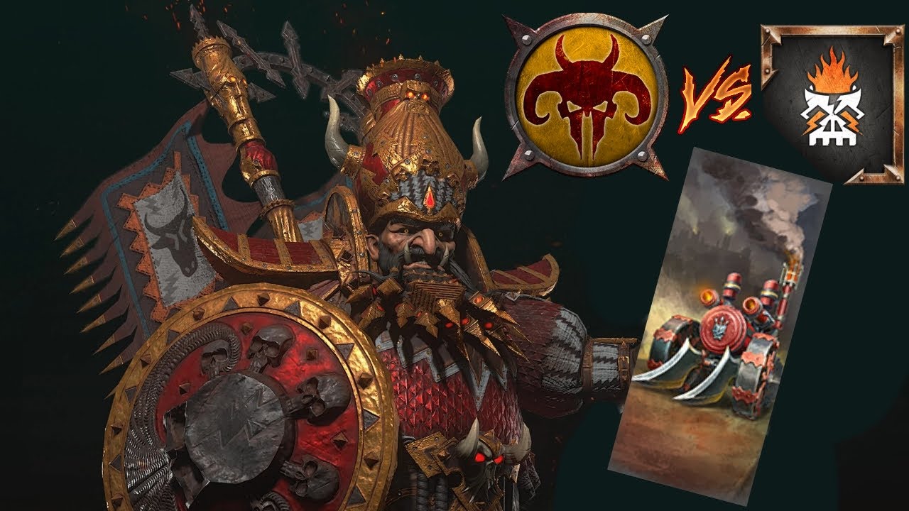 FLAMETHROWER TRAIN | Chaos Dwarfs vs Beastmen - Total War Warhammer 3 ...