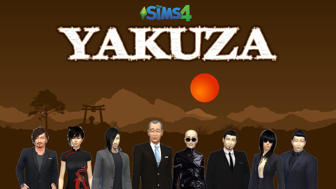 Sims 4 : Якудза ( Yakuza ) создание персонажей - YouTube