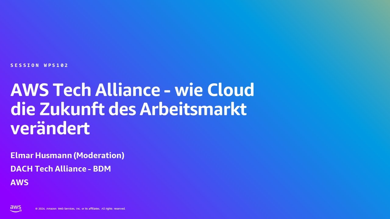 AWS Summit Berlin 2024 - AWS TechAlliance - wie Cloud die Zukunft des ...