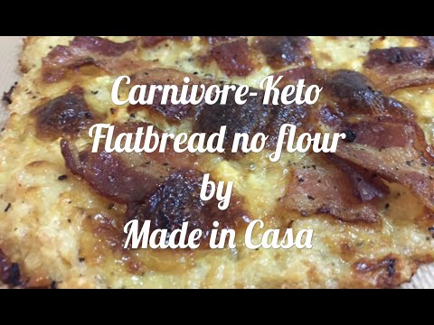 Carnivore - Keto Flatbread - Paleo - Gluten free - Pizza - No flour - Cheese