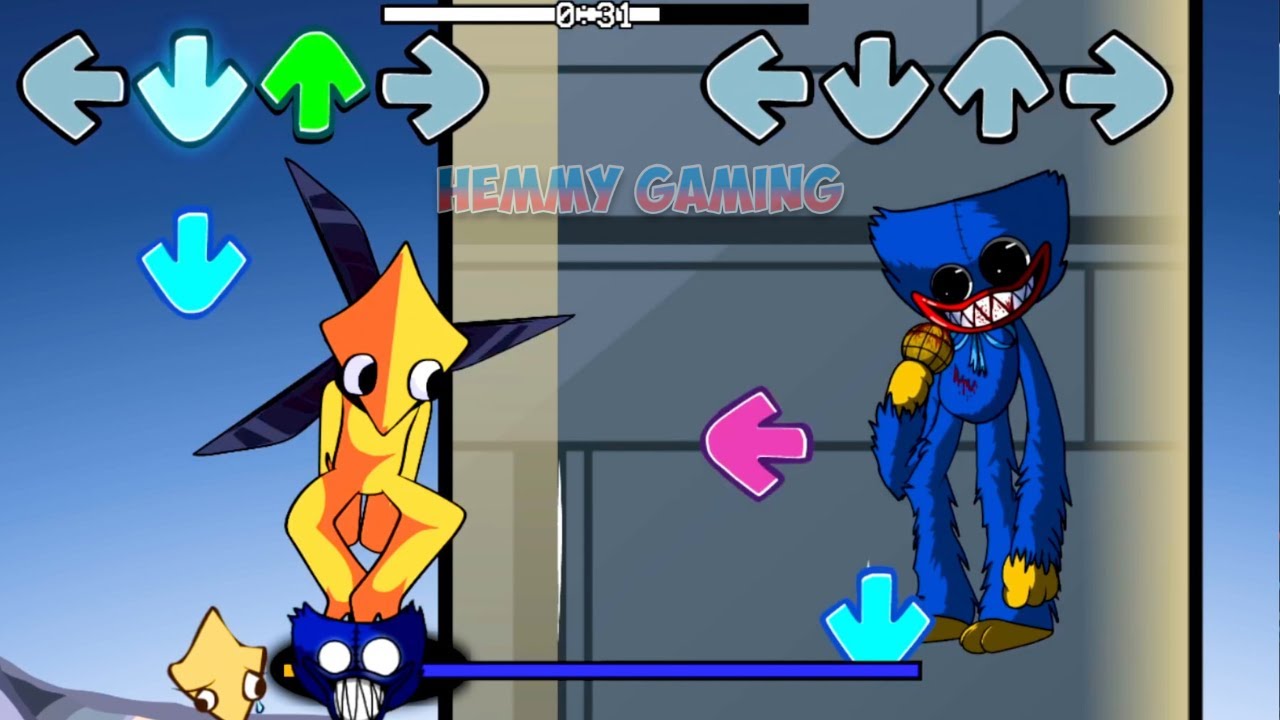 FNF New Rainbow Friends 2D vs Huggy Wuggy Sings Ejected | Poppy ...
