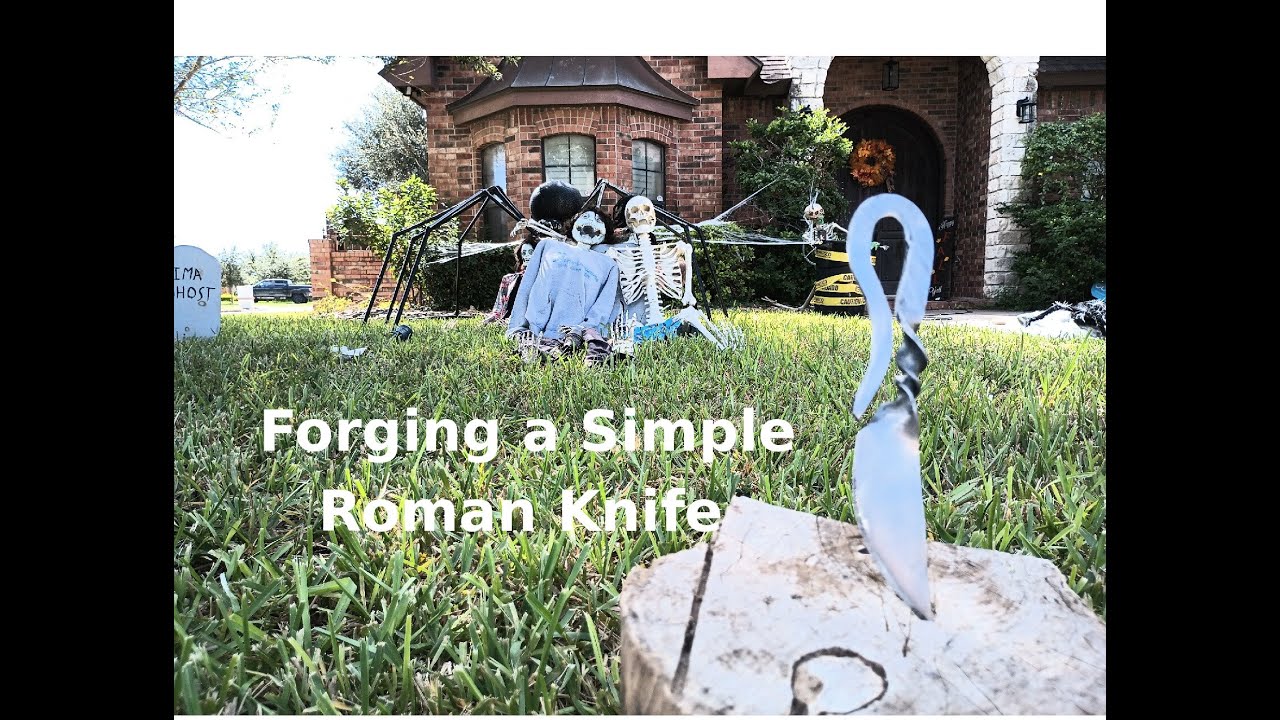 Forging a Roman Blacksmith Knife 1 - YouTube