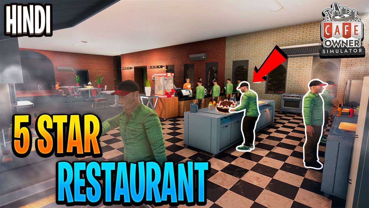 STARTED MY OWN RESTAURANT | CAFE OWNER SIMULATOR ( HINDI ) - YouTube