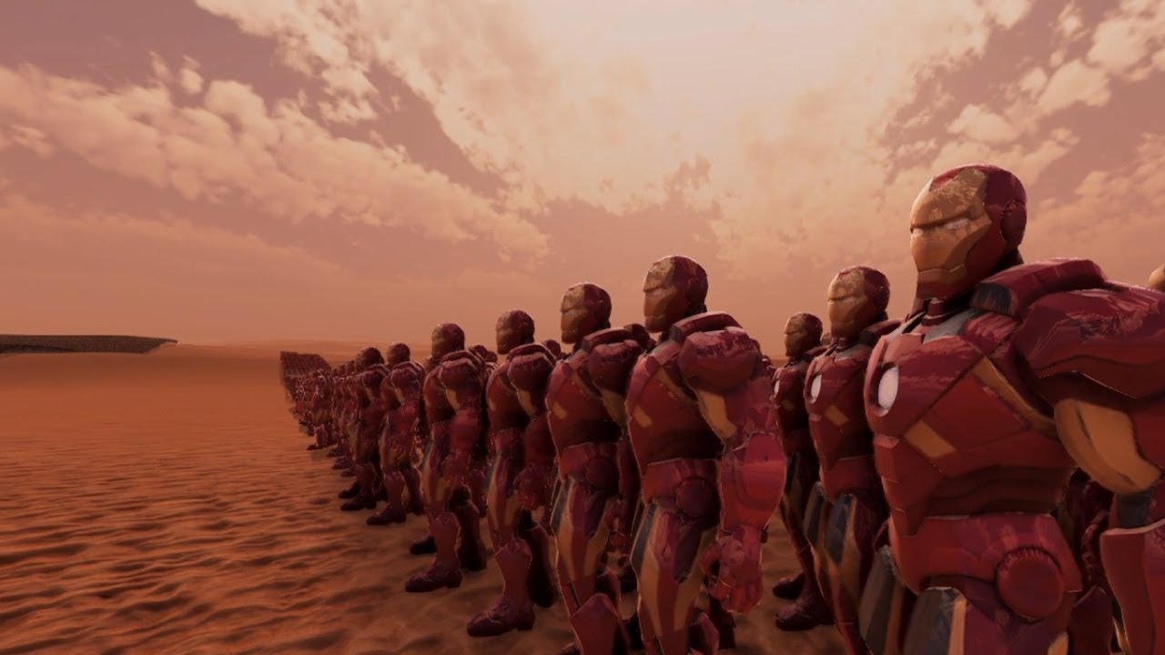 Iron Man VS 1 000 000 Aliens - YouTube