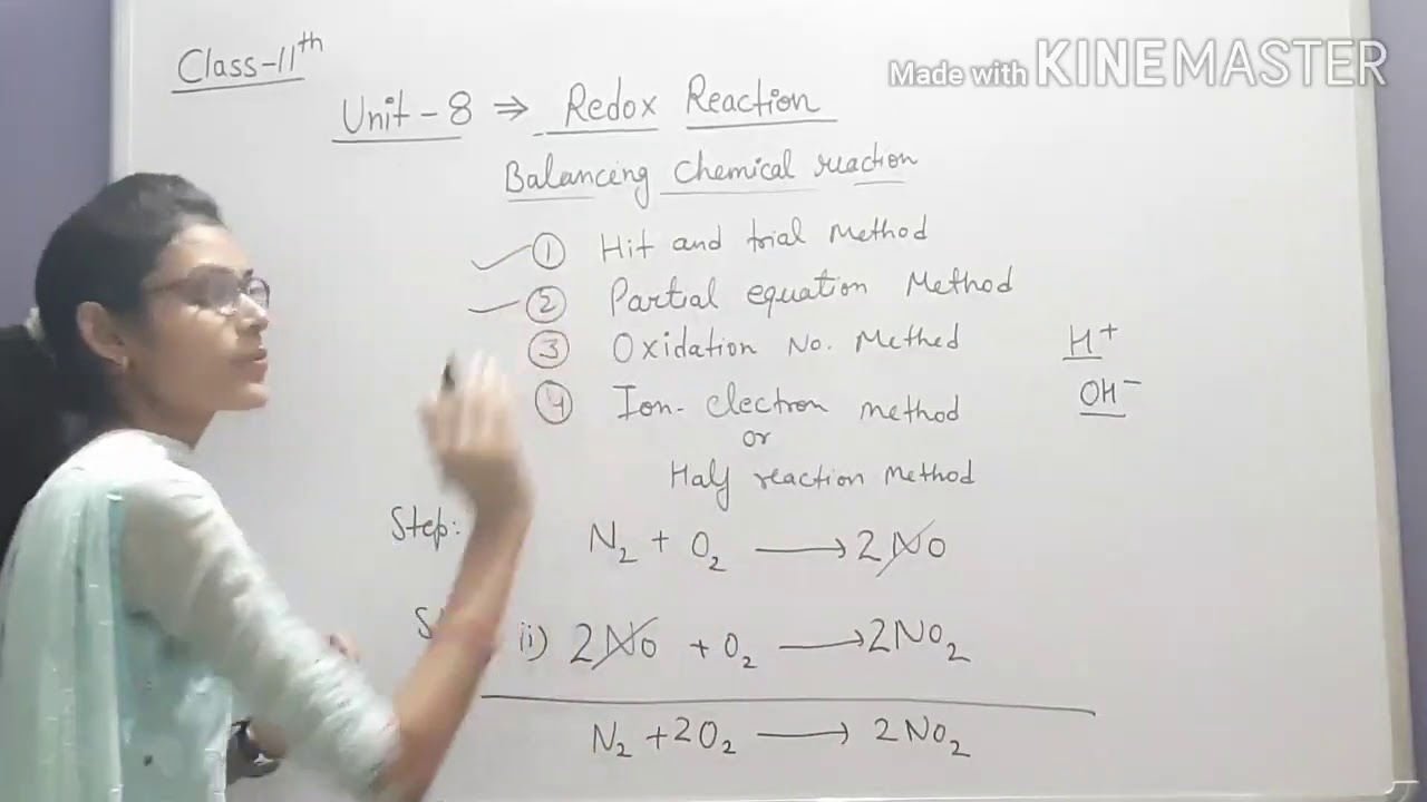 Class 11th unit 8 Lecture 3 Balancing chemical rxn (part 1) - YouTube
