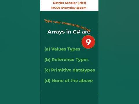 Multiple Choice Question - Q003 - Dotnet Scholar #Shorts #CSharp #Dotnet #developer #programmer ...