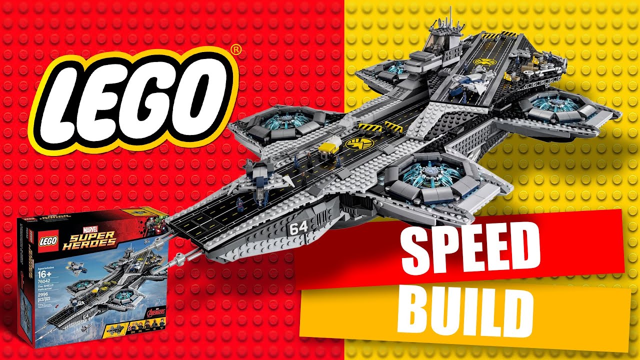 LEGO SHIELD Helicarrier - Ultimate HYPERLAPSE Build Experience! - YouTube