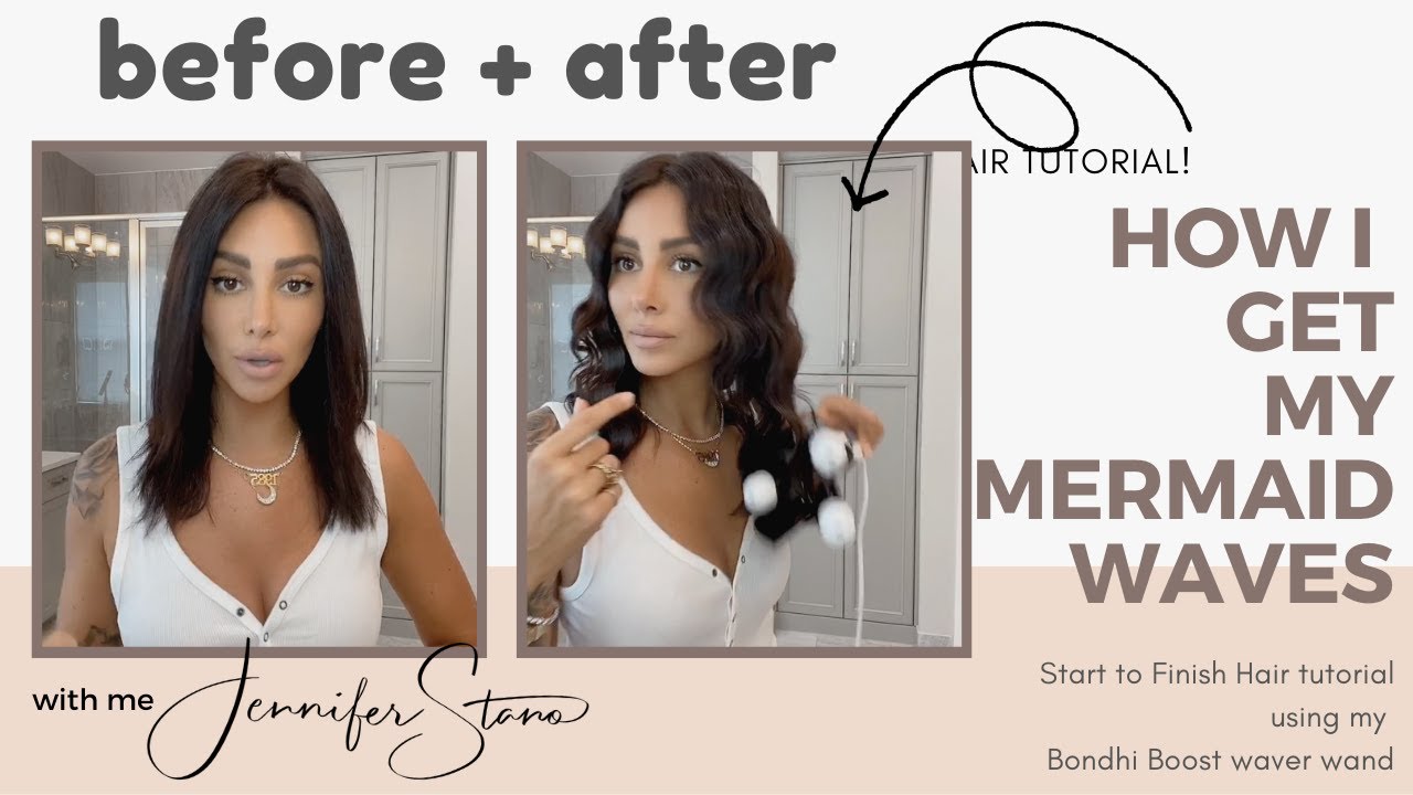 How To Mermaid Waves Hair Tutorial Plus Extentions Added At The End