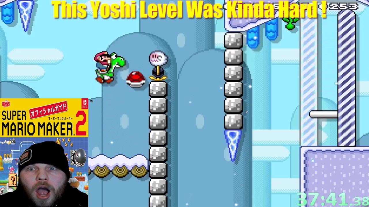 Hard Yoshi Level In Super Mario Maker 2 - YouTube