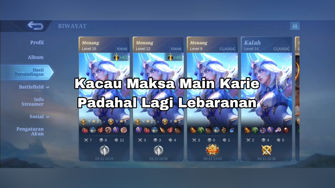 Maksa Main Karie Padahal Lagi Lebaranan 🙏 - YouTube