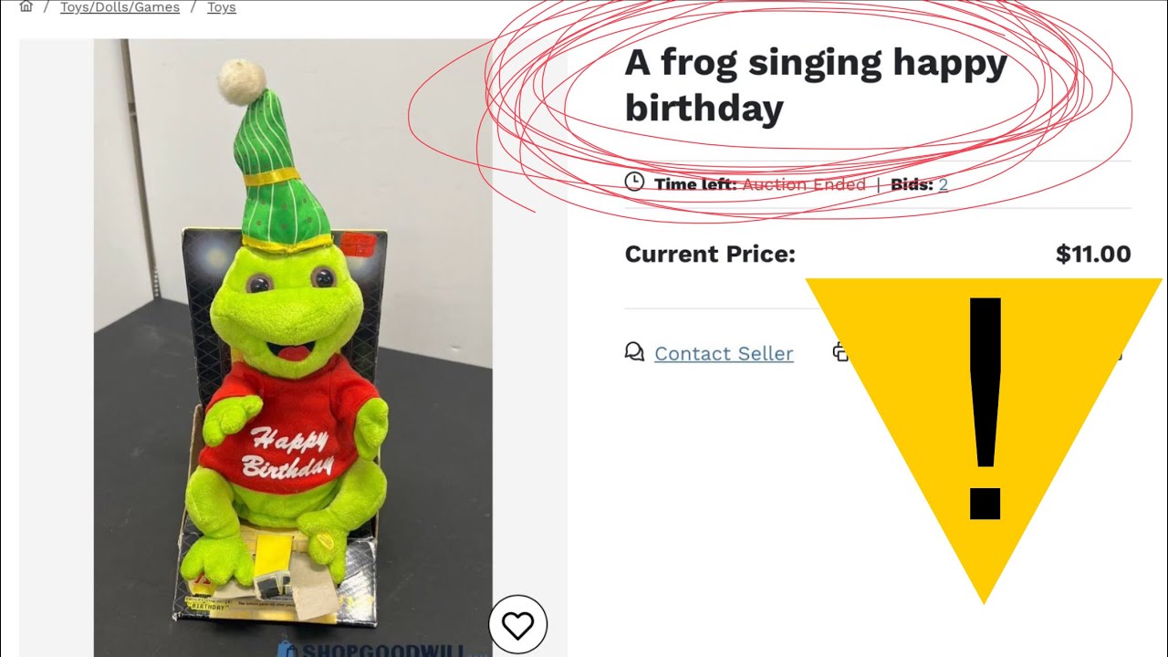 A frog singing happy birthday - YouTube