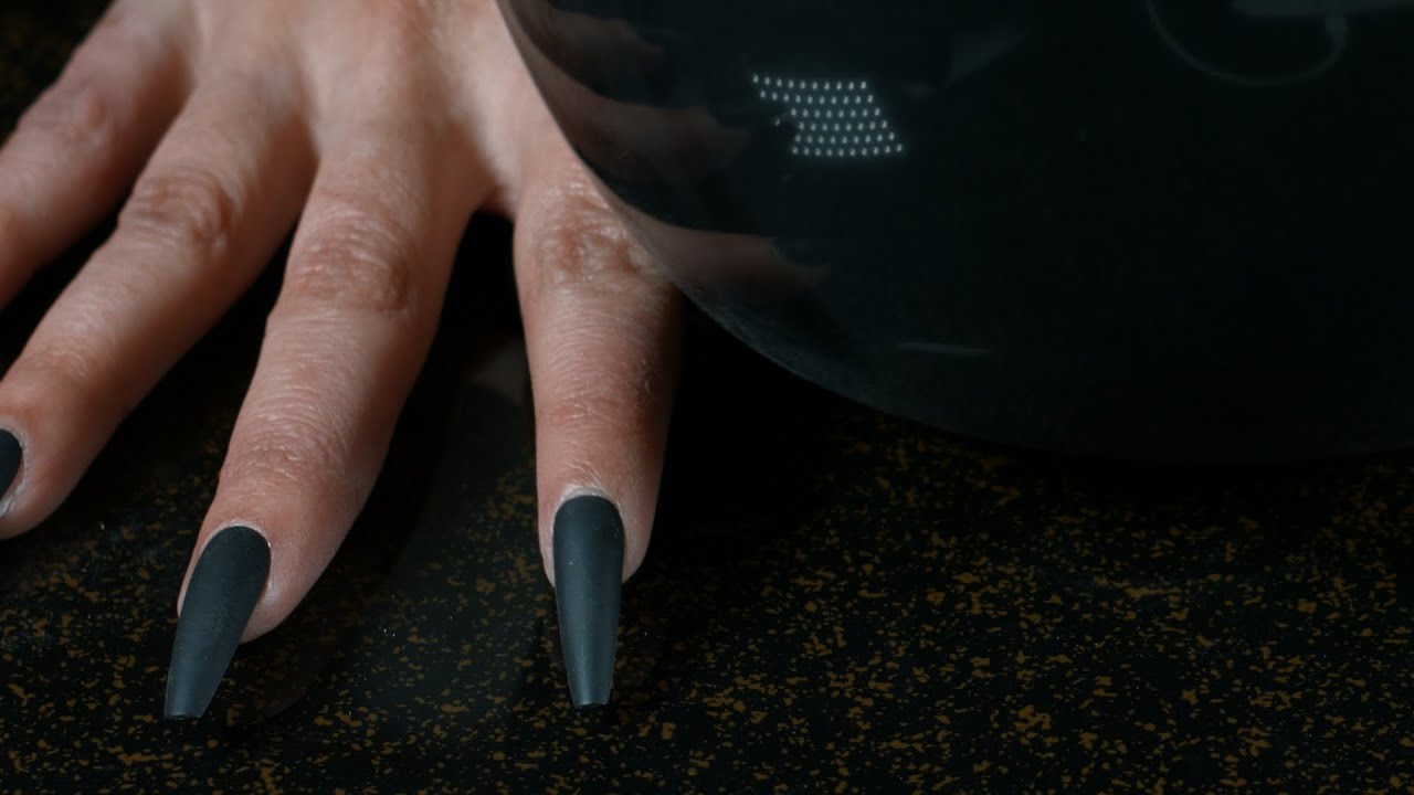 ASMR Long Fake Nails and Shiny Black Balloons: Squeaking, Rubbing ...