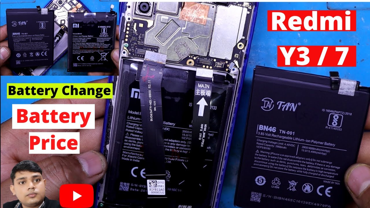 Redmi Y3 Battery Change | Redmi 7 Battery Change | Redmi Y3 Battery ...