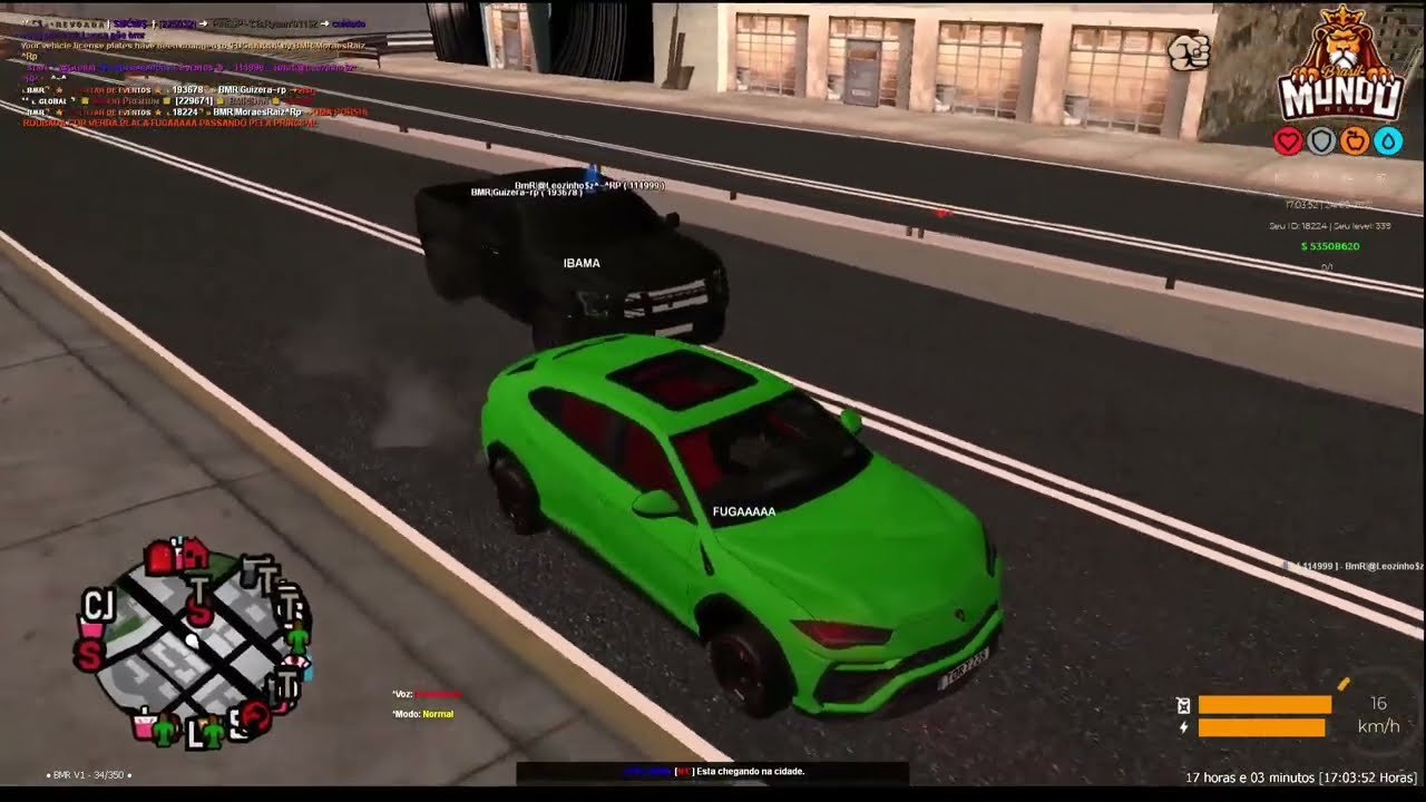 Dando Fuga No Pessoal Do Bmr Mta Gta Rp Youtube