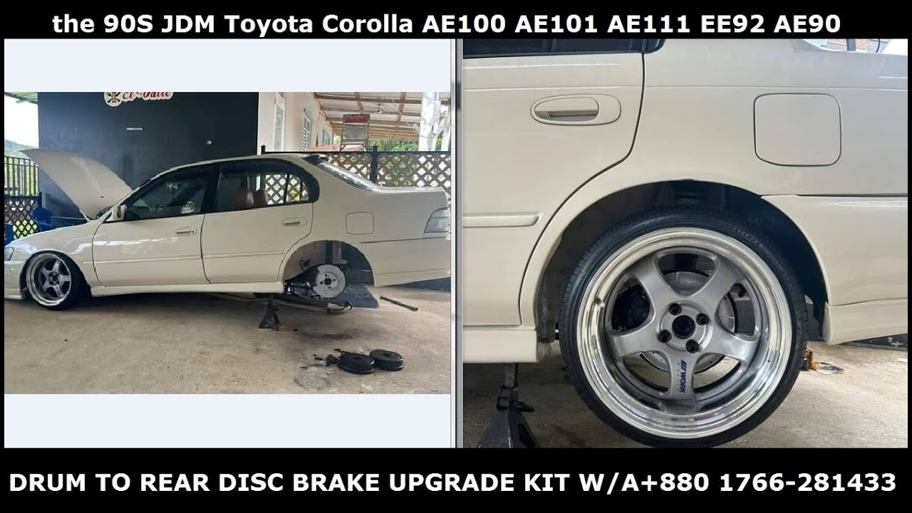 Drum to Rear Disc Brakes kit For Corolla E11 AE100 AE92 AE90 AE111 ...