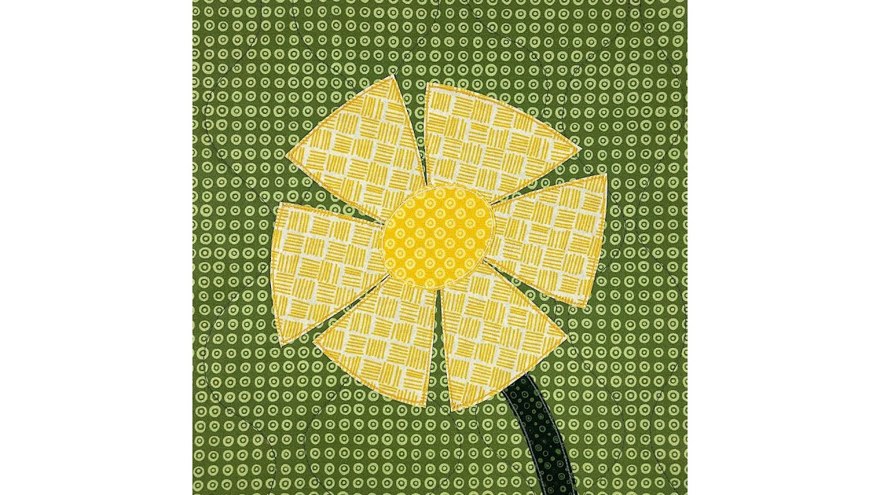 How to Assemble the Buttercup Block from the Wild Flowers Applique ...