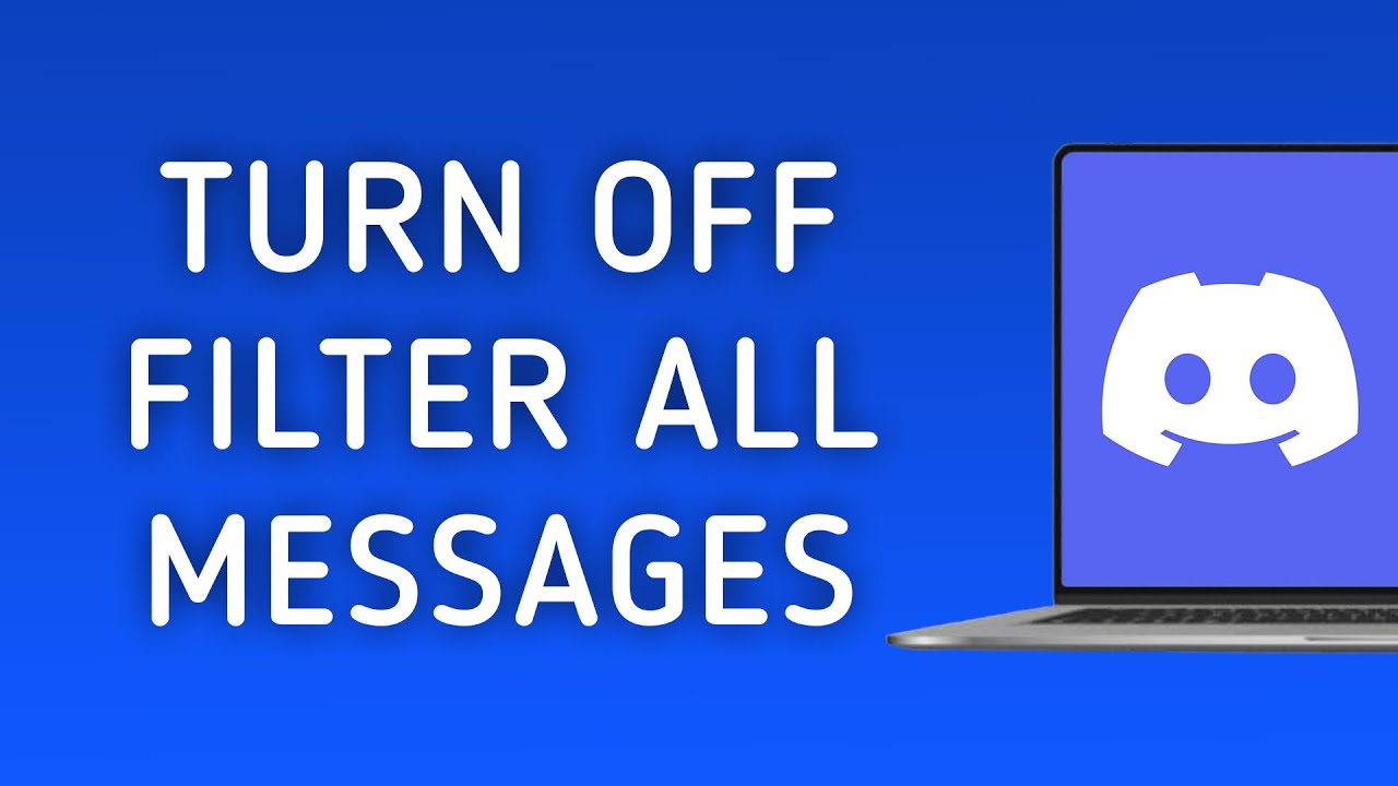 How to Turn Off Filter All Messages on Discord On PC (New Update) - YouTube