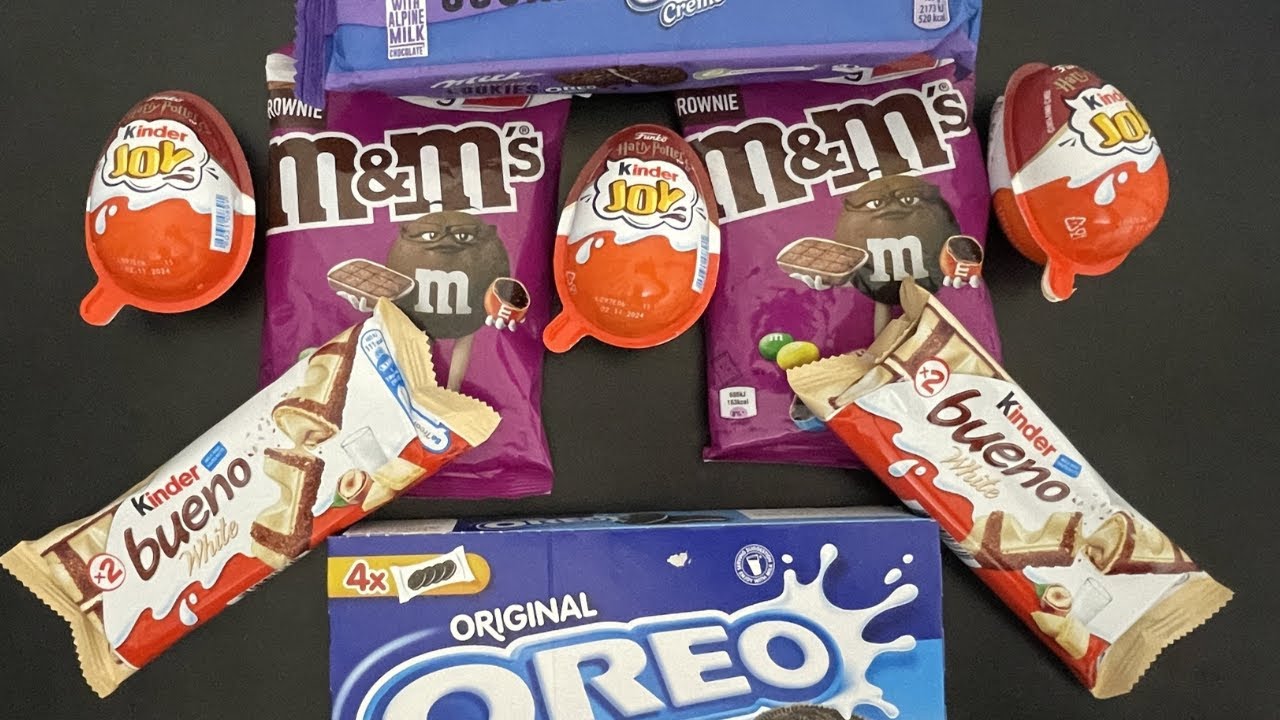 ASMR chocolate Unboxing Surprise | Unveiling of OREO & KINDER EGGS ...