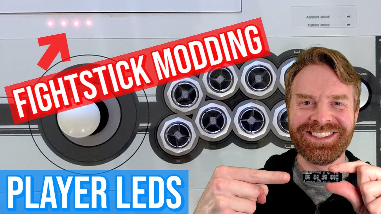 Fightstick Modding: Player LED PCB from Bit Bang Gaming - YouTube