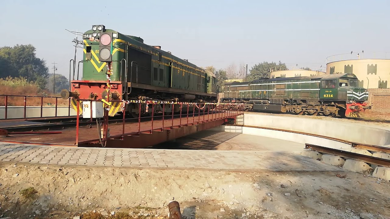 How a Train Engine changes its direction Automatic Turntable for ...