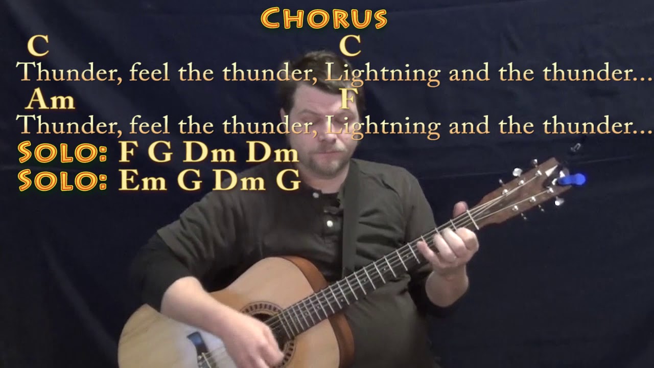Thunder Guitar Chords