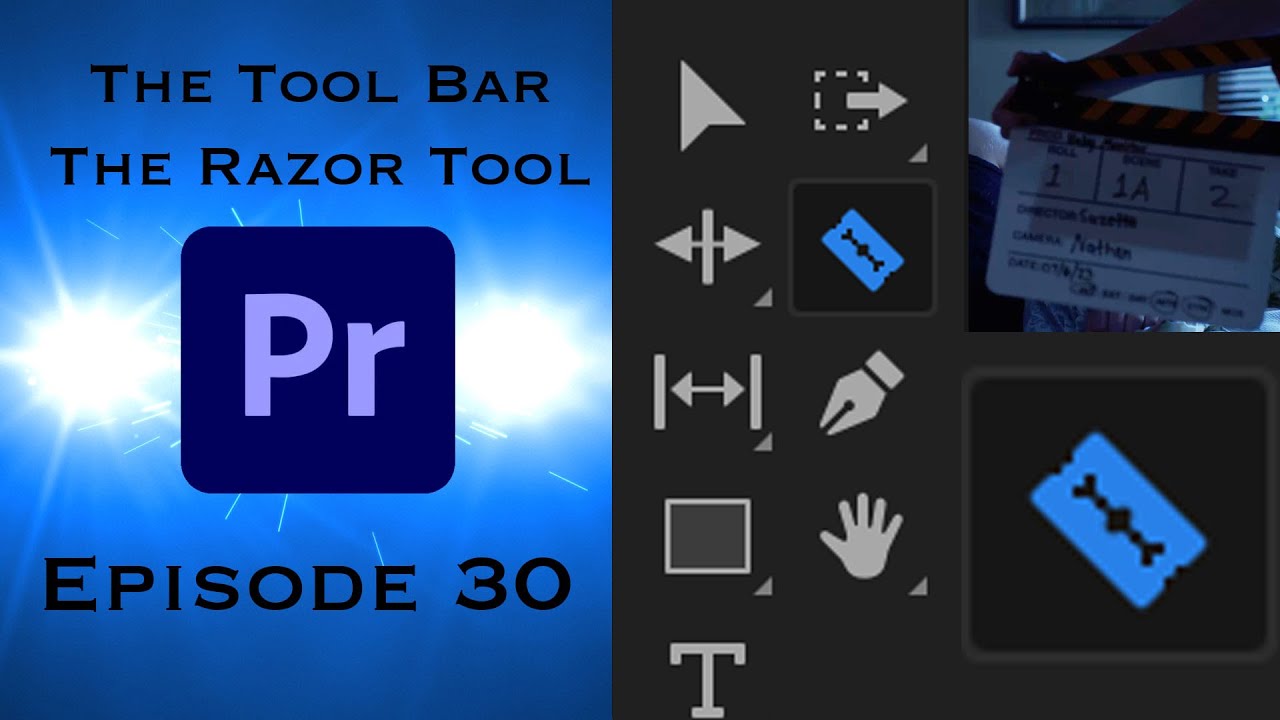 The Tool Bar - The Razor Tool - Learning Premiere Pro 2024 - Episode 30 ...