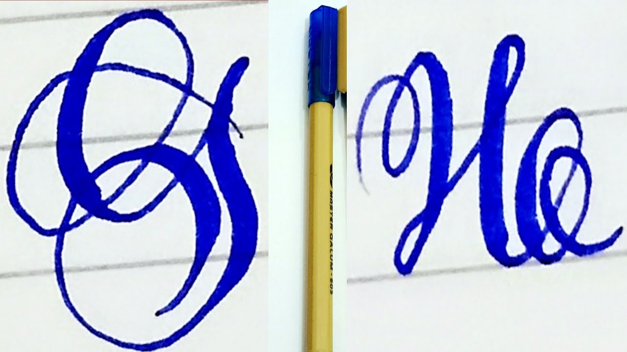 How to write with cut marker| cursive writing style 😍 - YouTube