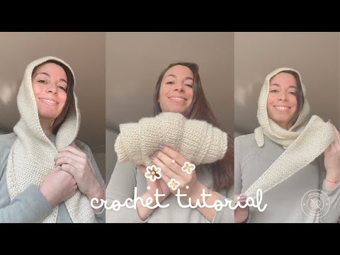 Tığ işi Sophie Kapüşonlu Sweatshirt 🍁✨ Örgü gibi görünüyor 🤩 Sadece tek bir tığ işi dikişi
