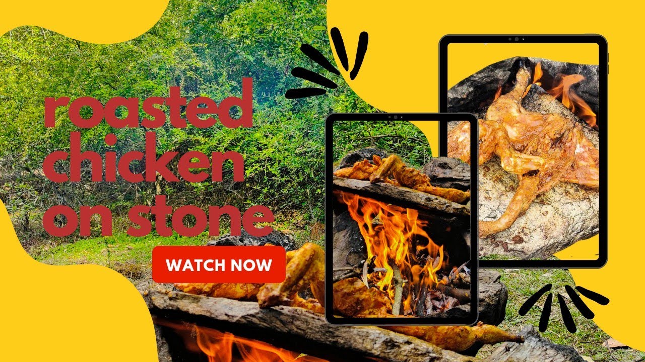 Roasted chicken on stone 🤤🤤 | roasted chicken - YouTube