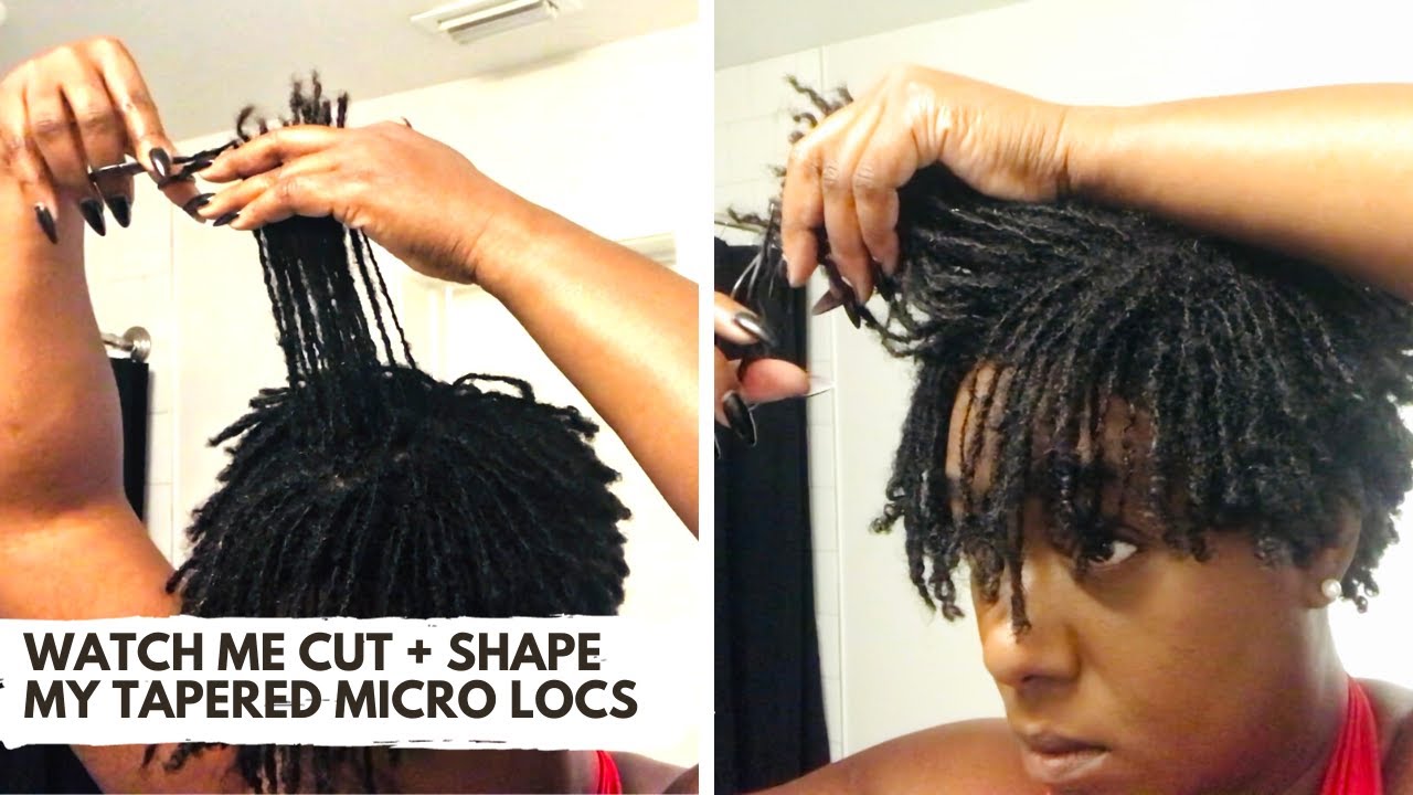 HOW TO | DIY Tapered Micro Locs | WATCH ME CUT IT RIGHT ...