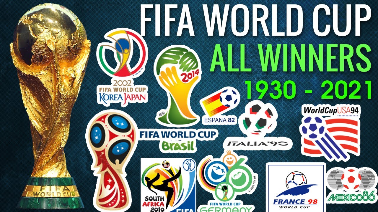 FIFA World Cup - List Winners 1930 - 2021 - YouTube