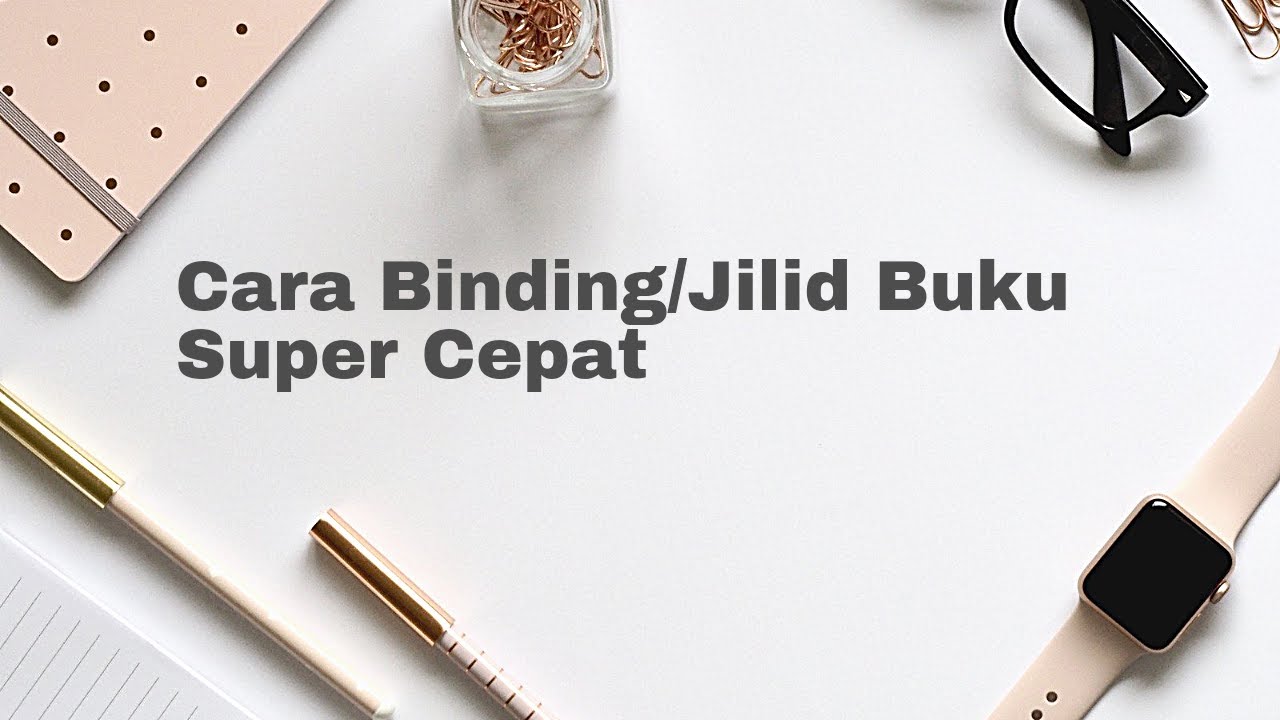 Cara Binding Jilid Buku Otomatis - YouTube