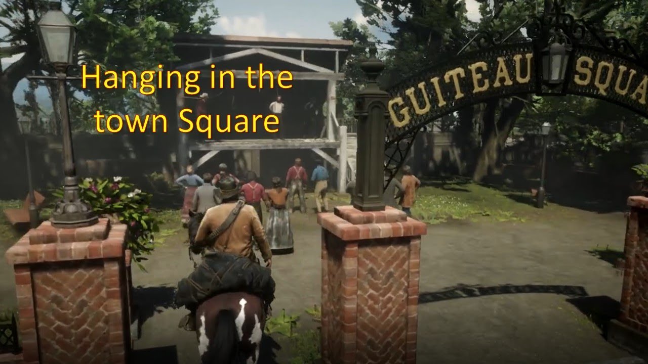 Red Dead Redemption 2: Hanging in the town square - YouTube