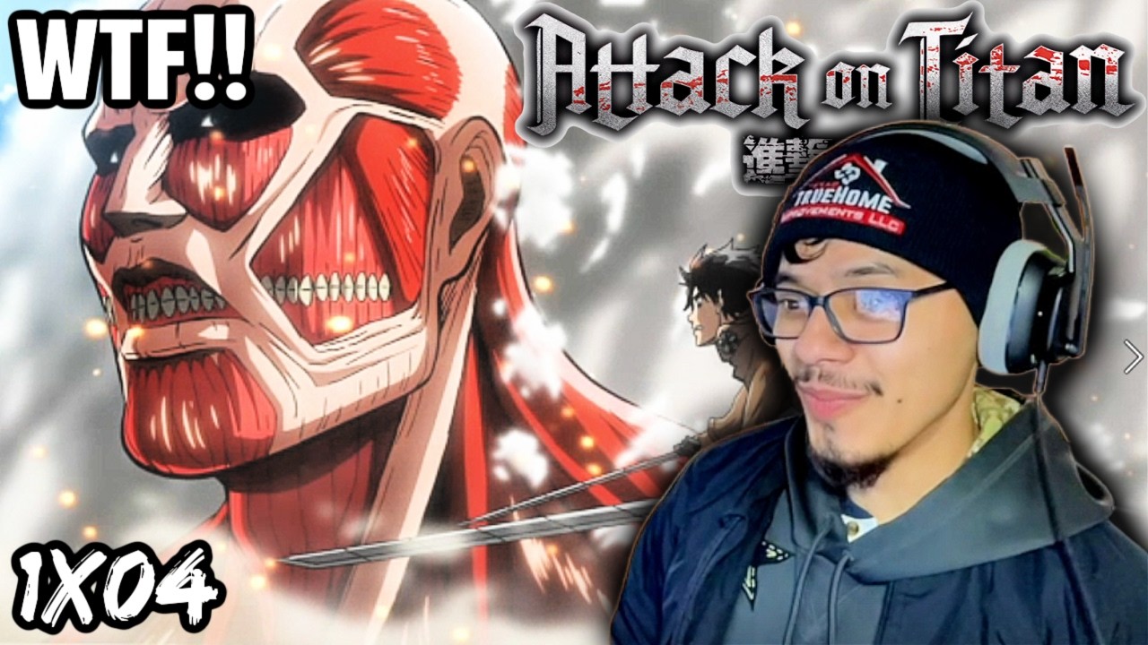 WTF JUST HAPPENED!! FIRST TIME REACTION!! Attack on Titan S1 EP4 - YouTube