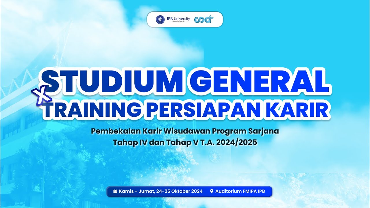 SG TRAINING PERSIAPAN KARIR 2024 - YouTube