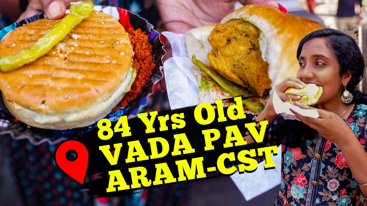 84Yrs Old Aram Vadapav CST Mumbai I Tastee with Kiruthiga - YouTube