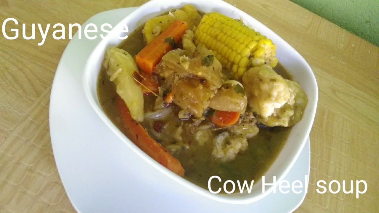 How to make Guyanese cow Heel soup step by step - YouTube