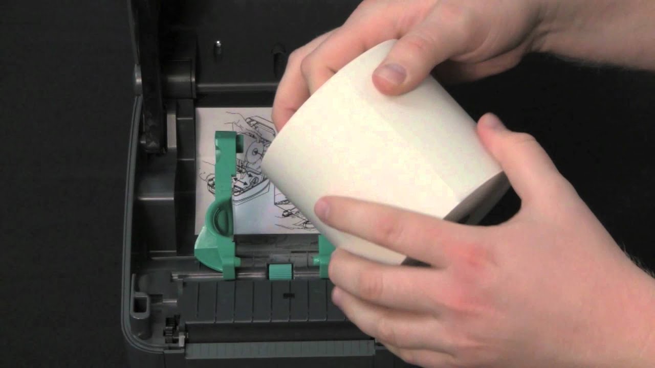 Zebra Thermal Transfer G Series Desktop Printer - Loading Labels - YouTube