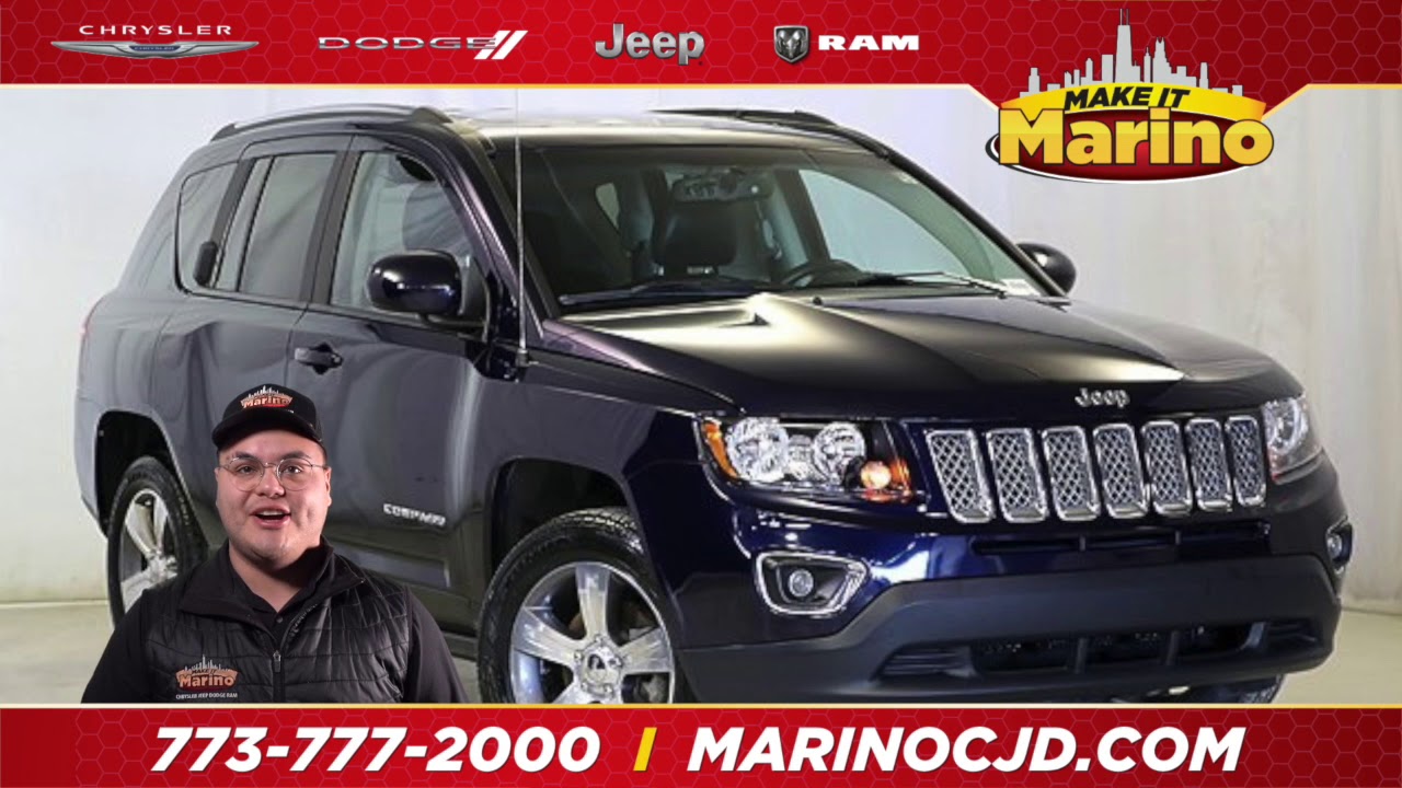 Marino CJD: PRE-OWNED 2017 JEEP COMPASS HIGH ALTITUDE 4WD / D5172 - YouTube