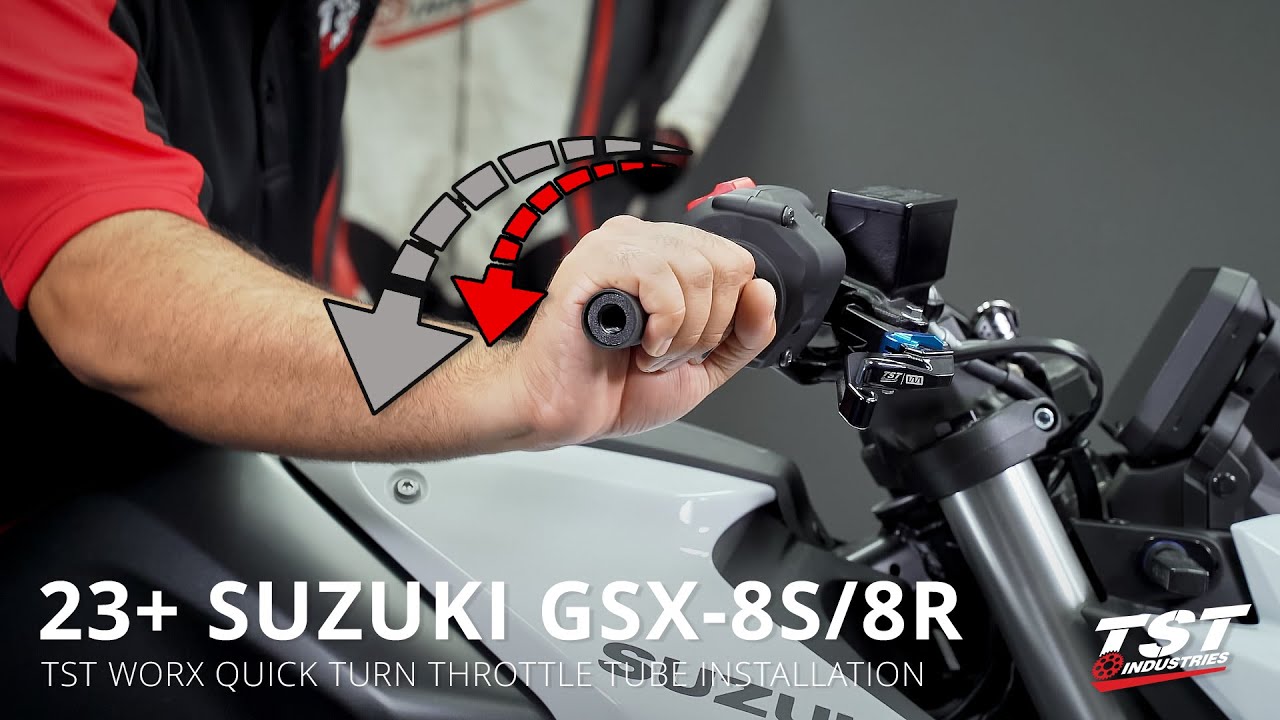 How To Install TST WORX Quick Turn Throttle on Suzuki GSX-8S / GSX-8R by TST Industries - YouTube