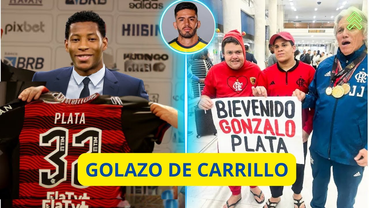 ASI FUE EL RECIBIMIENTO DE GONZALO PLATA EN FLAMENGO // GOLAZO DE ...