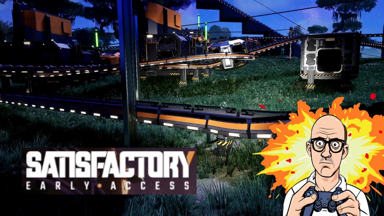 Satisfactory - First Look - Let's Play - Unlocking Tech and Signs ...