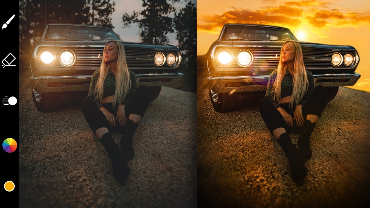 Sunset Calm Photo Manipulation Effect in Photoshop CC - SpeedArt - YouTube